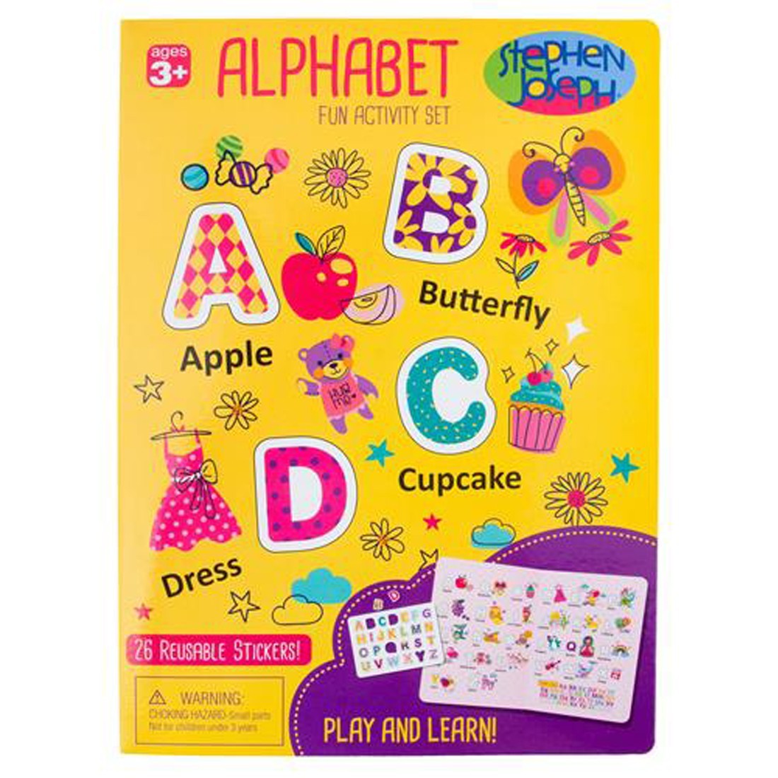Stephen Joseph | Reusable Alphabet Cling Boards | Girl – BambiniJO